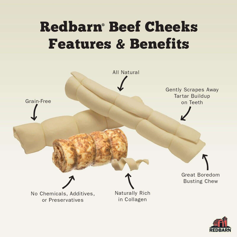 Beef Cheek Roll - Natural Beef Chews